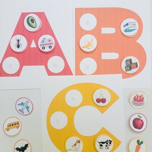 Toddler Alphabet Matching Activity - Sorting - Learning - Busy Book ...
