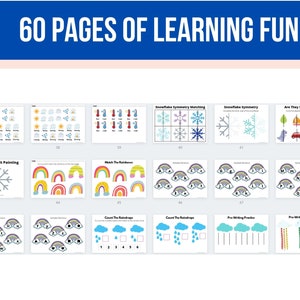 Preschool Toddler Weather Learning Pack - Busy Book - Preschool ...
