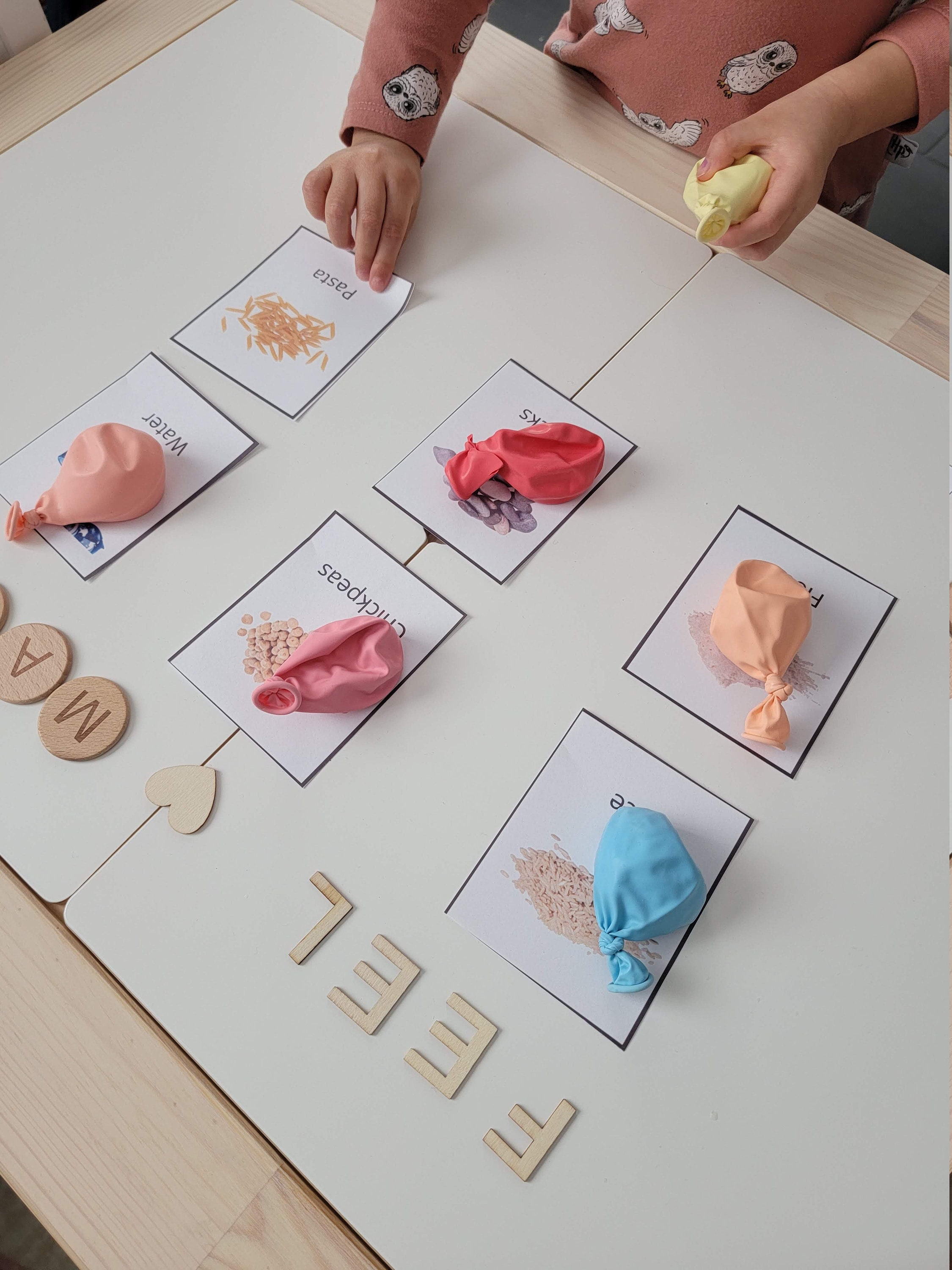 Sensory Play Loose Parts Cards Toddler Learning Visual Flashcards Kid ...