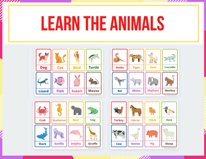Toddler Animal Activities - Toddler Busy Book - Toddler Printable ...