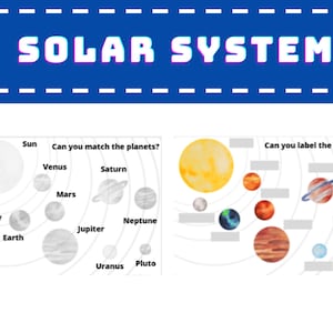 Toddler Solar System - Space - Counting Planets - Patterns - Shadow ...