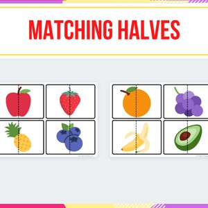 Preschool Learning Fruit Activities - Busy Book - Preschool Printable ...