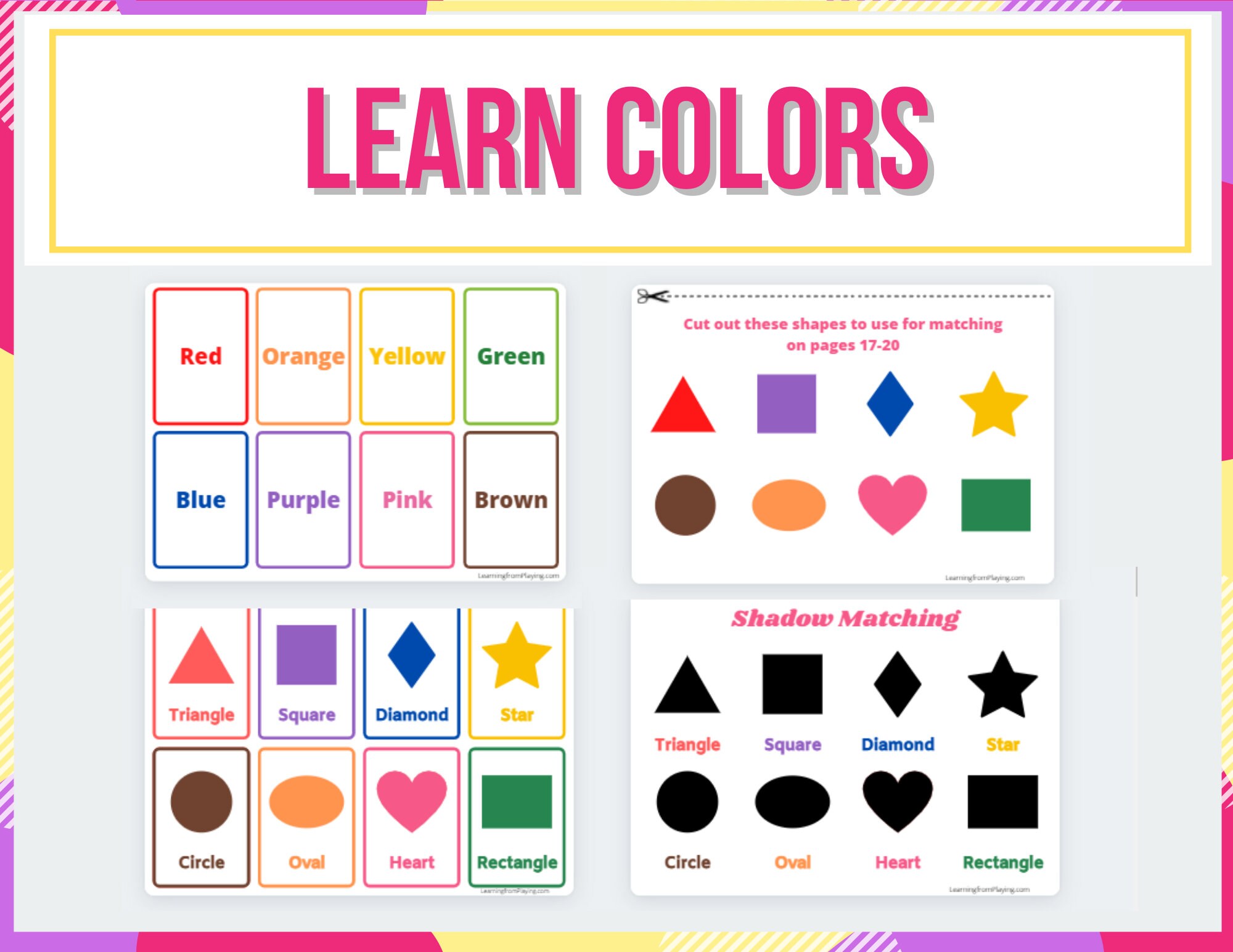 Toddler Learning Activities Toddler Busy Book Toddler Printable Binder ...