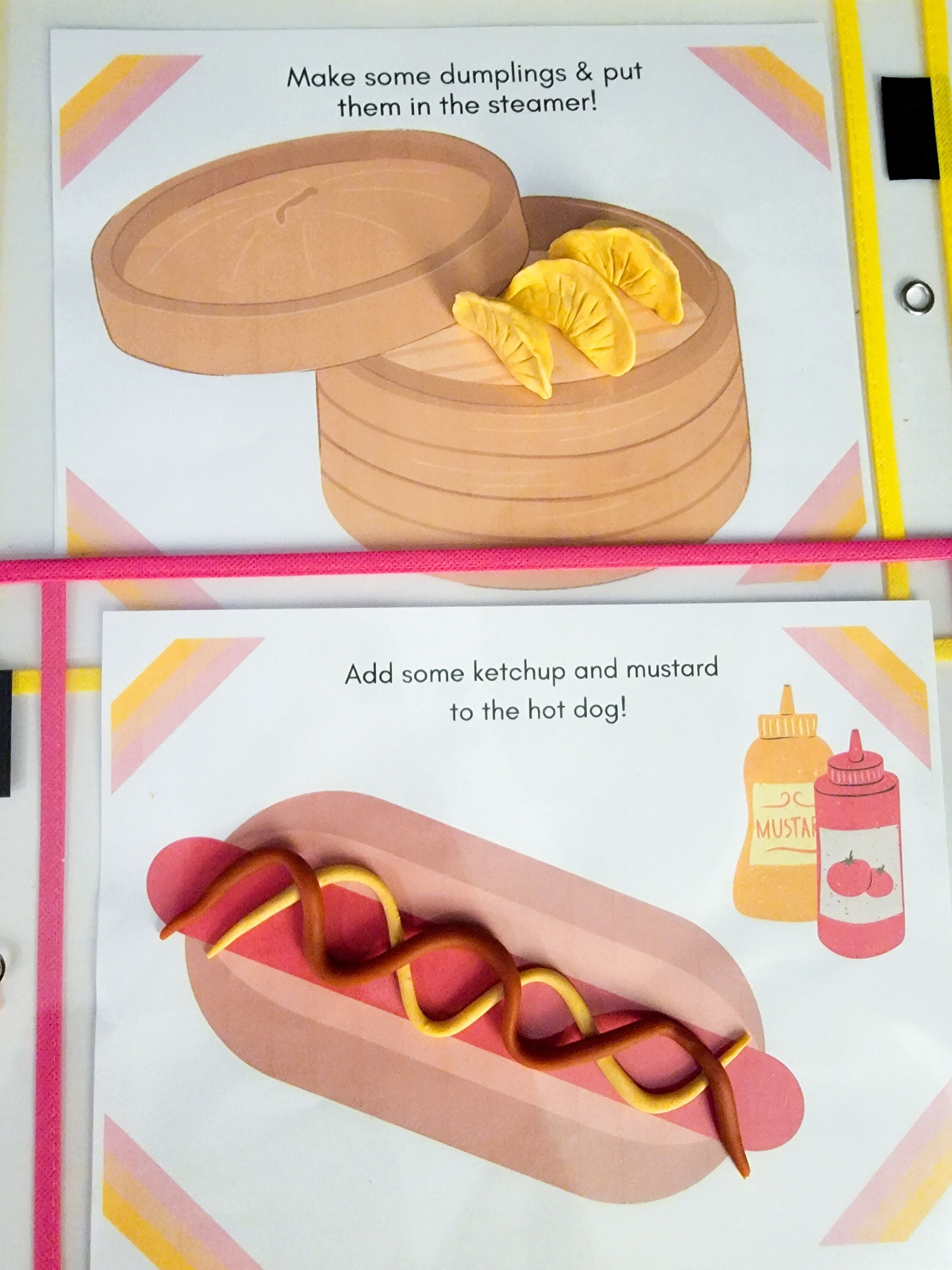 Toddler Food Playdough Mats Playdough Sheet Make Food Learn to Count ...