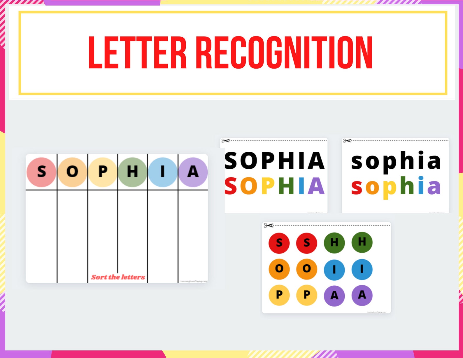 PERSONALIZED Toddler Learning Name Activities - Toddler Busy Book ...