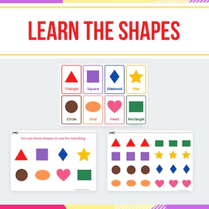 Toddler Learning Shapes Activities - Toddler Busy Book - Toddler ...