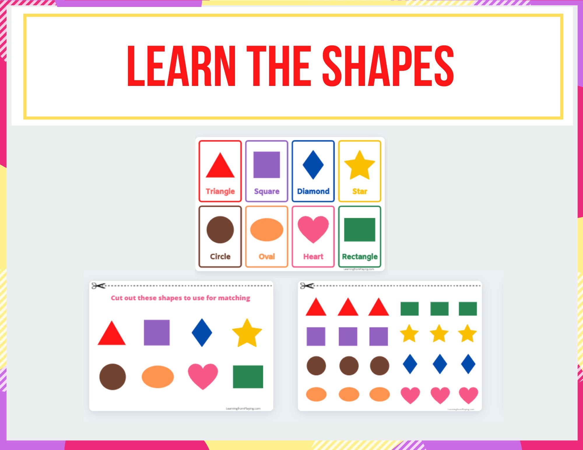 Toddler Learning Shapes Activities - Toddler Busy Book - Toddler ...