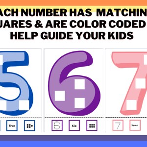 Toddler Learning Pack Matching Activity - Five Senses, Numbers, Colors ...