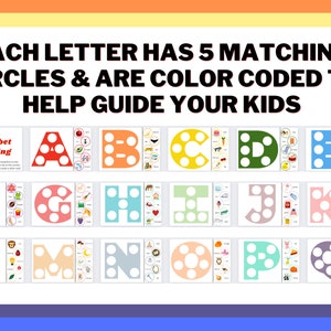Toddler Alphabet Matching Activity - Sorting - Learning - Busy Book ...