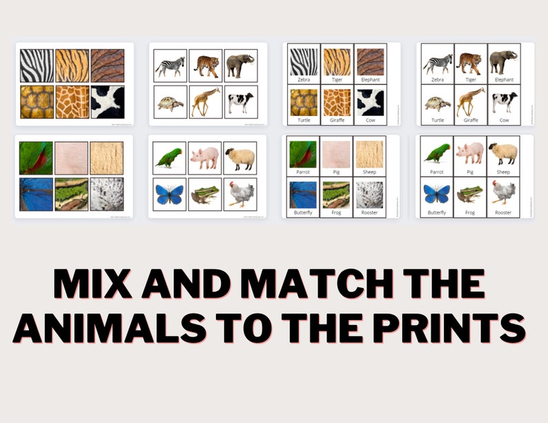 Toddler Animal Activities - Print Matching - Learning - Toddler Busy ...