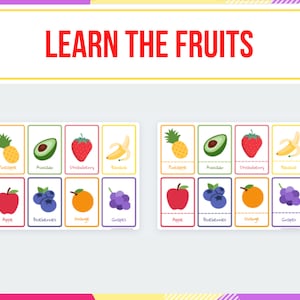 Preschool Learning Fruit Activities - Busy Book - Preschool Printable ...