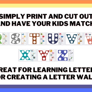 Toddler Alphabet Matching Activity - Sorting - Learning - Busy Book ...