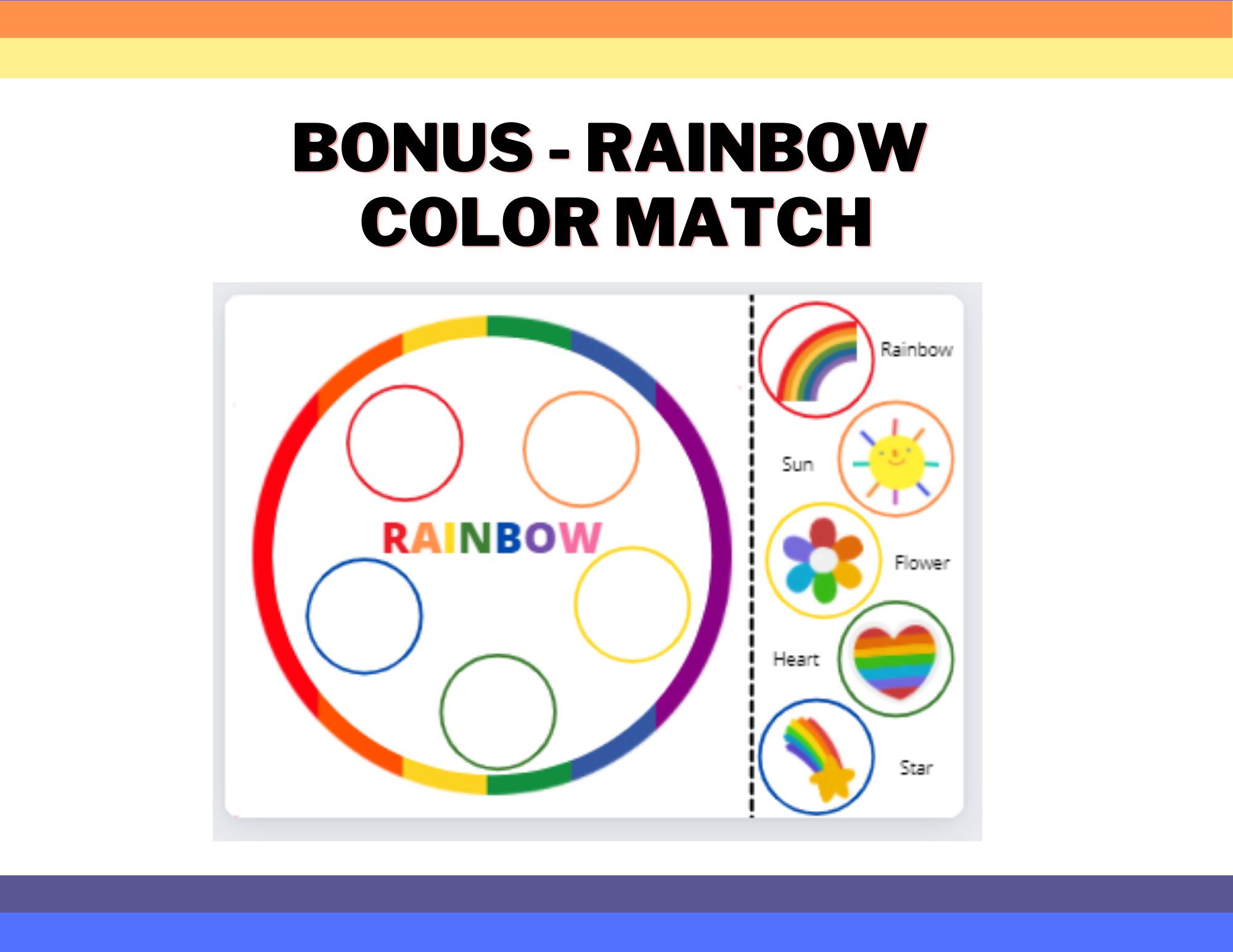 Toddler Color Match Activity Sorting Learning Matching Busy Book ...