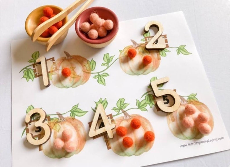 Autumn Printable Pack - Pumpkin Counting - Shadow Matching - Fall ...