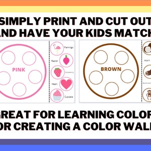 Toddler Color Match Activity - Sorting - Learning - Matching - Busy ...