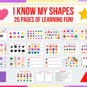 Toddler Learning Activities 100+ Pages - Counting, Shapes, Fruits ...