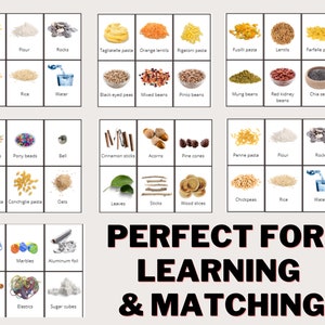 Sensory Play Loose Parts Cards - Toddler Learning - Visual Flashcards ...