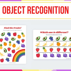 Toddler Learning Fruit Activities - Toddler Busy Book - Toddler ...