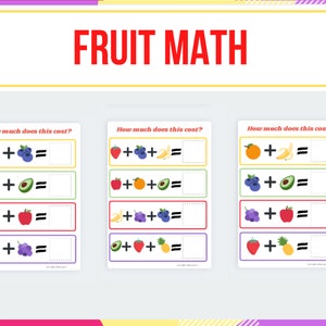 Preschool Toddler Fruit Activities - Busy Book - Preschool Printable ...