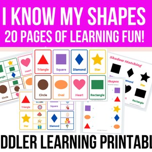 Toddler Learning Shapes Activities - Toddler Busy Book - Toddler ...
