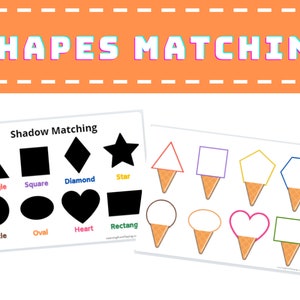 Toddler Shapes Activities - Shadow Matching - Learning - Busy Book ...