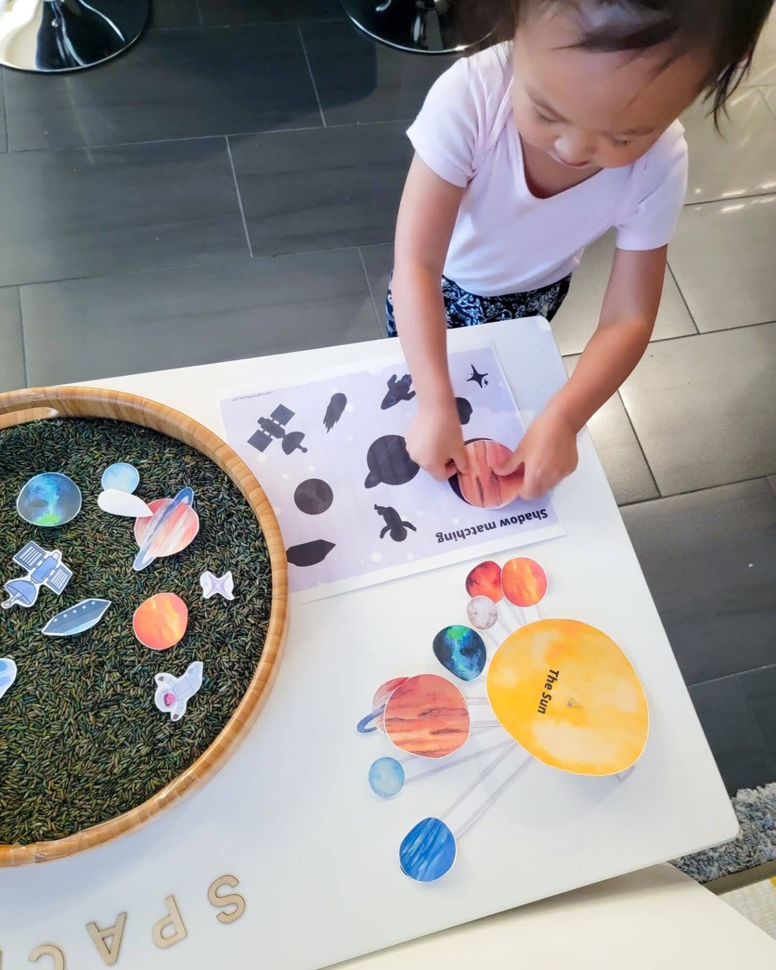 Toddler Solar System - Space - Counting Planets - Patterns - Shadow ...