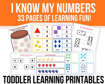 Toddler Five Senses Activities Sorting Learning Matching Busy Book ...