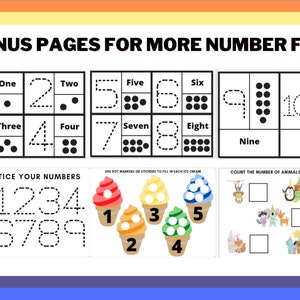 Toddler Number Match Activity - Sorting - Learning - Matching - Busy ...