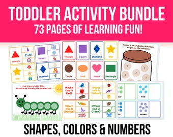 Toddler Five Senses Activities Sorting Learning Matching Busy Book ...