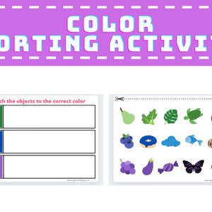 Toddler Color Sorting Activities - Colors - Learning - Busy Book ...