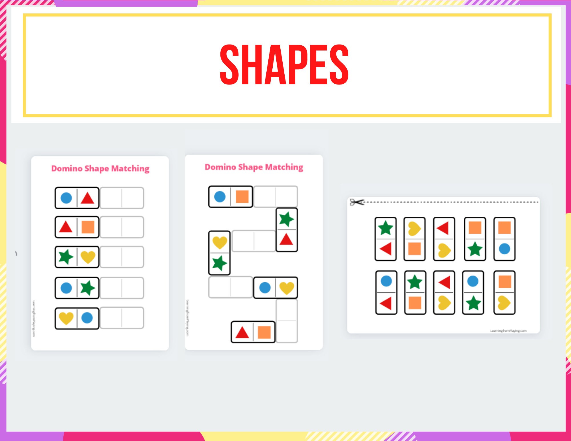 Toddler Domino Activities - Toddler Busy Book - Toddler Printable ...