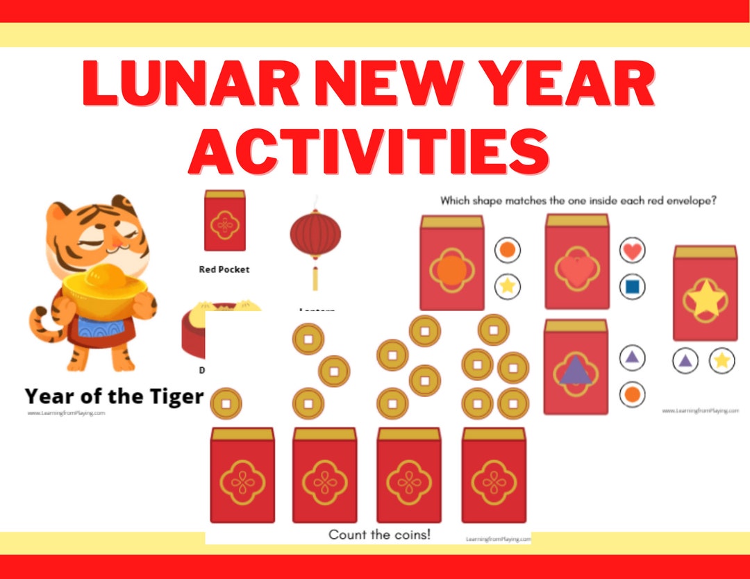 Lunar New Year Activities - Learning - Counting Shapes - Chinese New ...