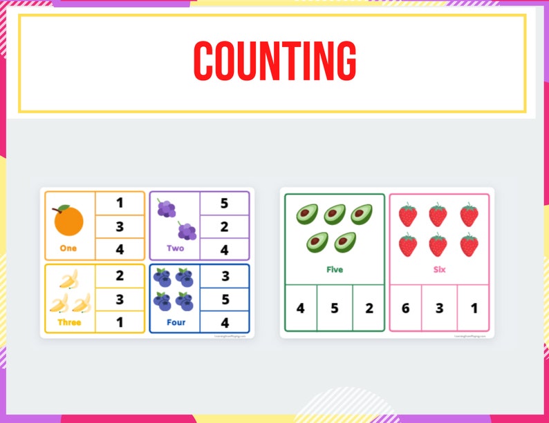 Preschool Learning Fruit Activities Busy Book Preschool | Etsy