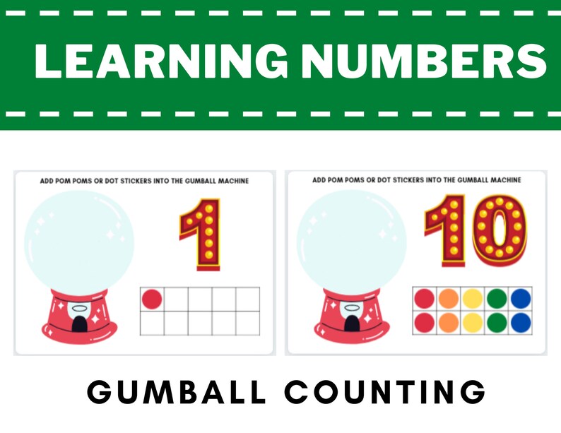 Toddler Learning Numbers Activities - Counting - Tracing - Number ...