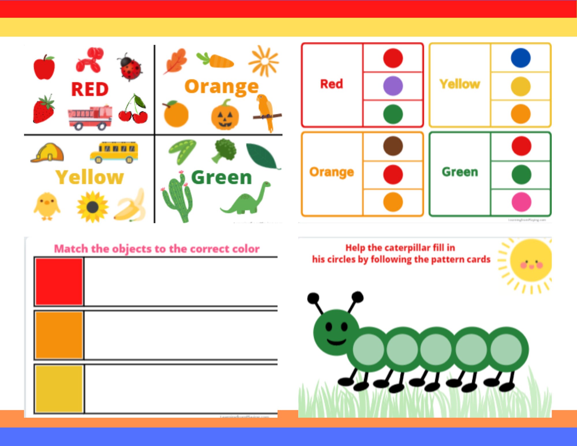 Toddler Colors Learning - Sorting Matching - Busy Book - Preschool ...