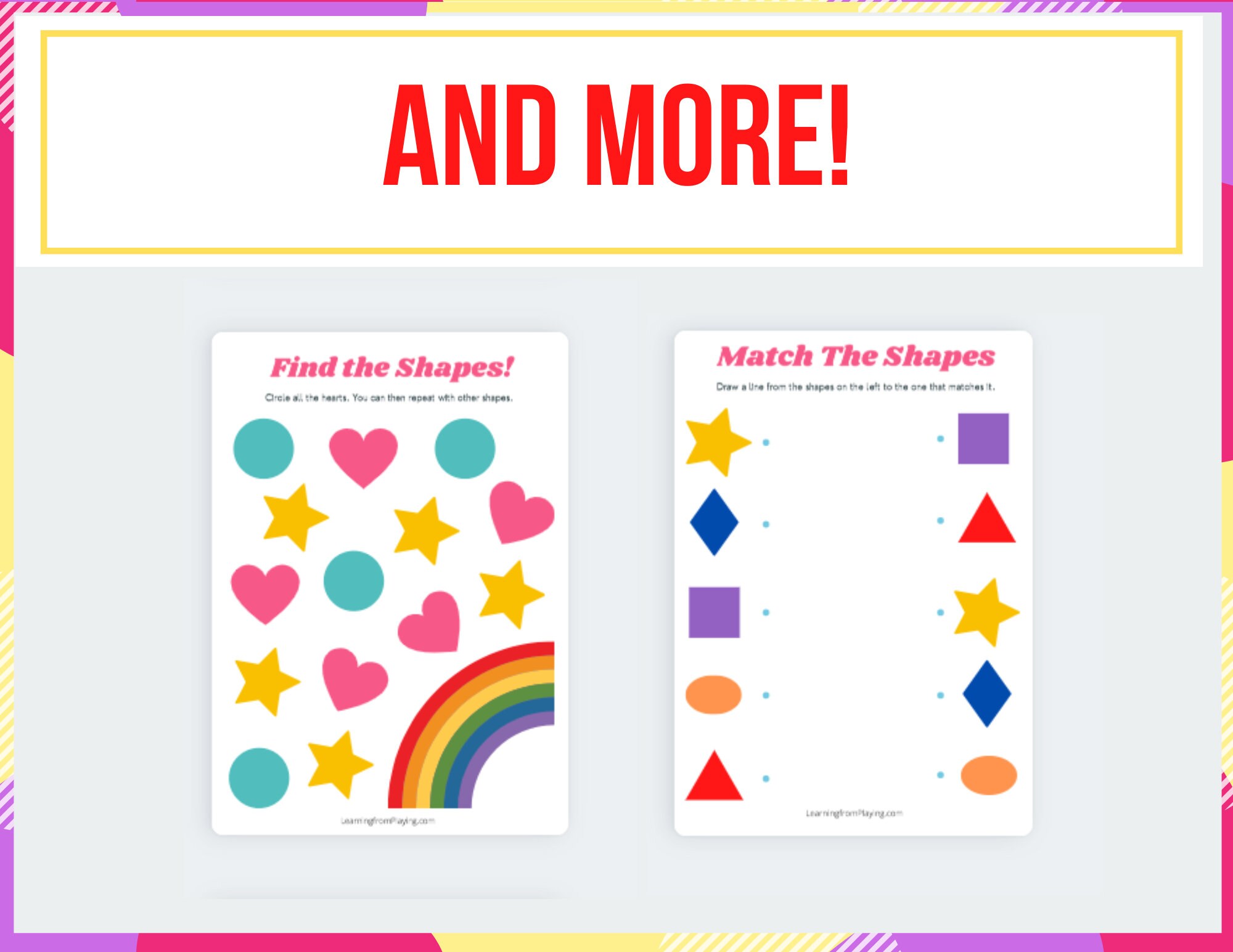 Toddler Learning Shapes Activities Toddler Busy Book Toddler Printable ...