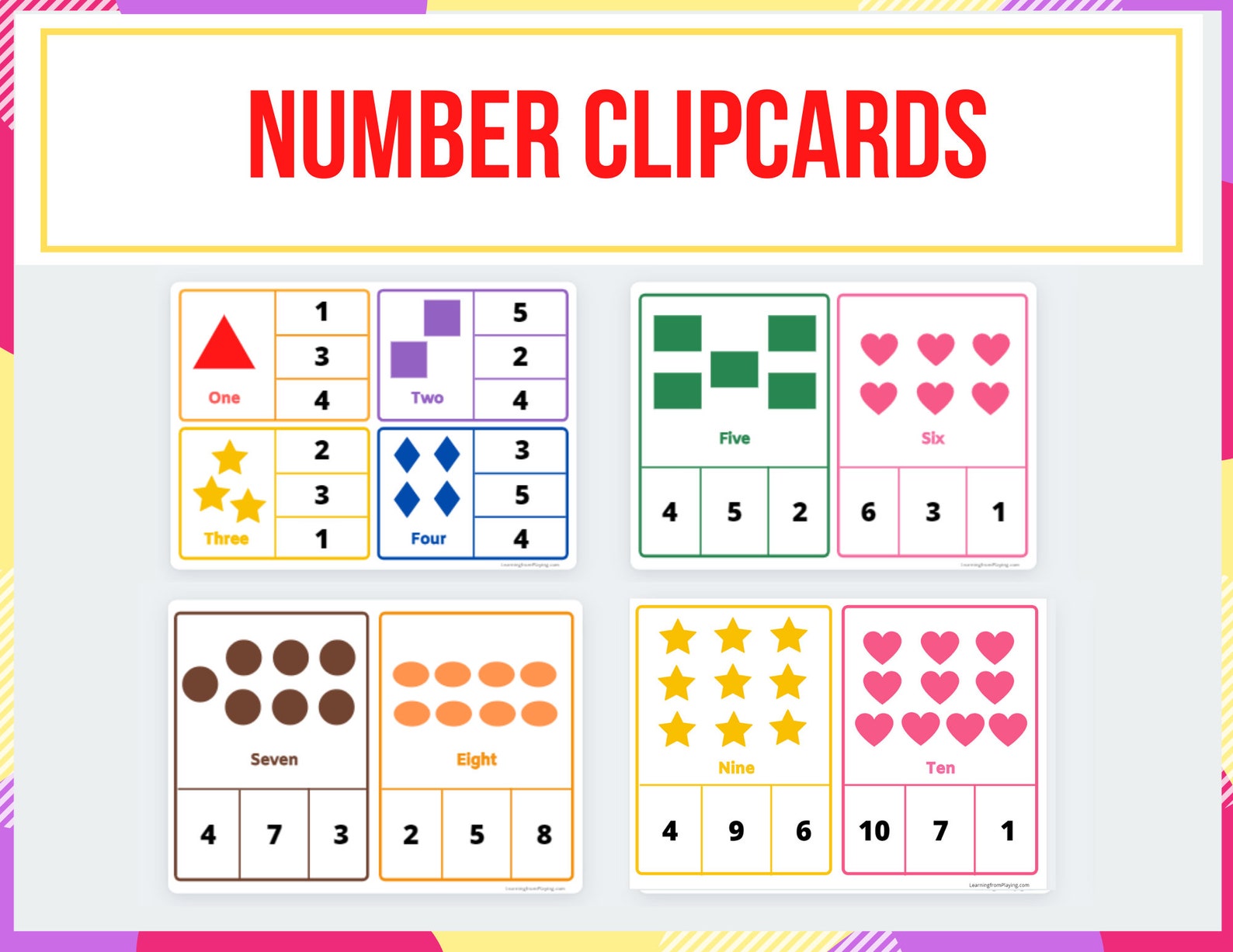 Toddler Counting Activities Toddler Busy Book Toddler Printable Binder ...