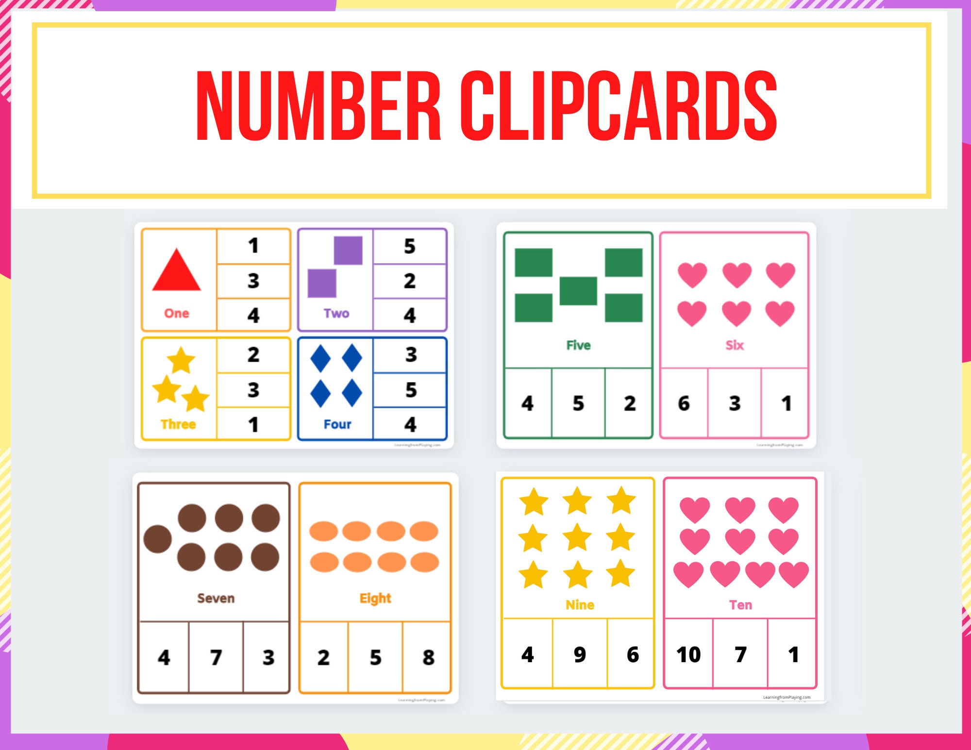 Toddler Counting Activities Toddler Busy Book Toddler Printable Binder ...