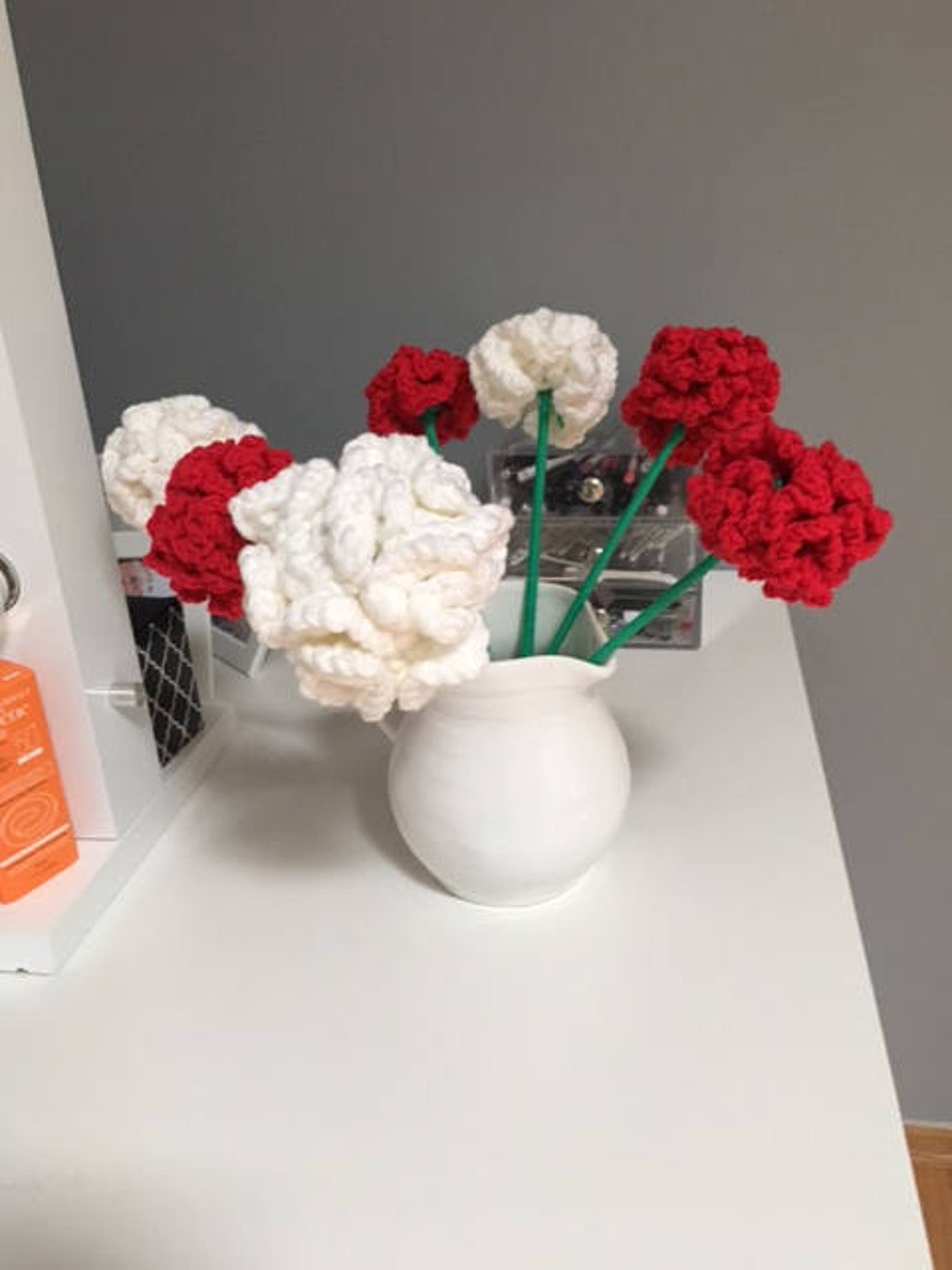 Crochet Bouquet of Carnations - Etsy