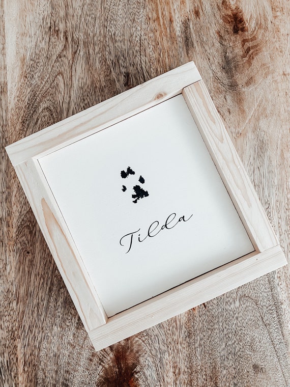 Custom Paw Print Sign - Etsy