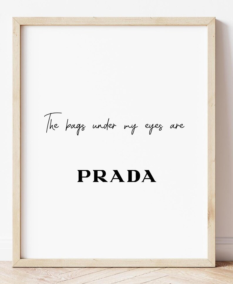 Prada PRINTABLE Artwork, Minimalistic Poster, Downloadable Prints ...