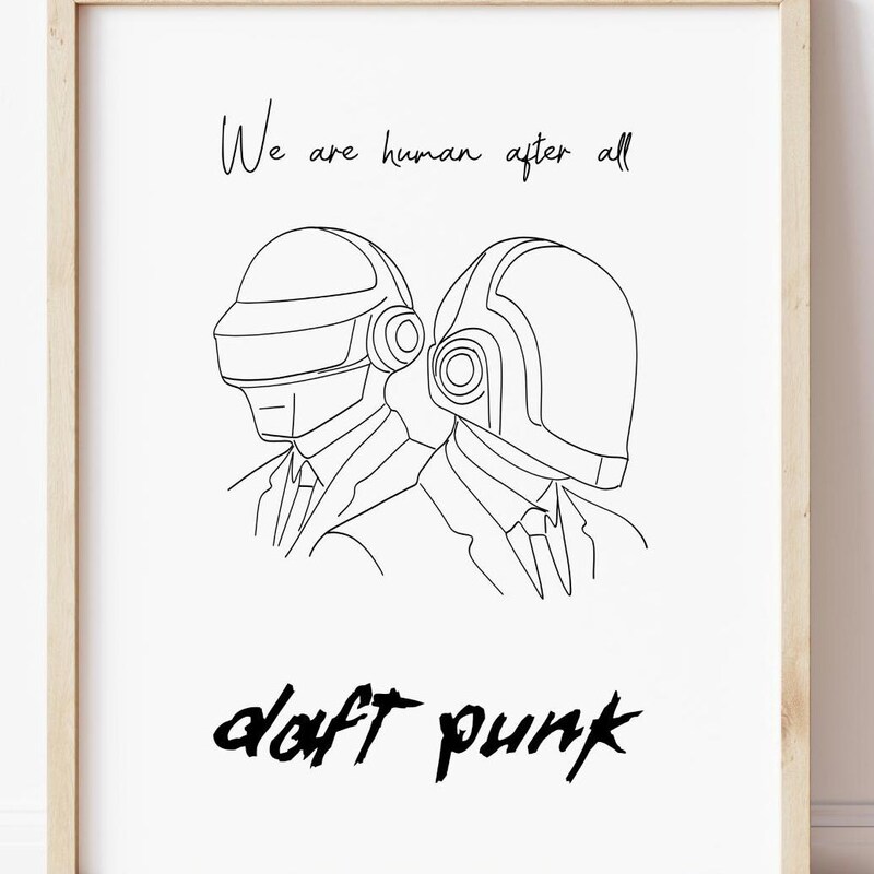 Daft Punk Wall Art - Etsy