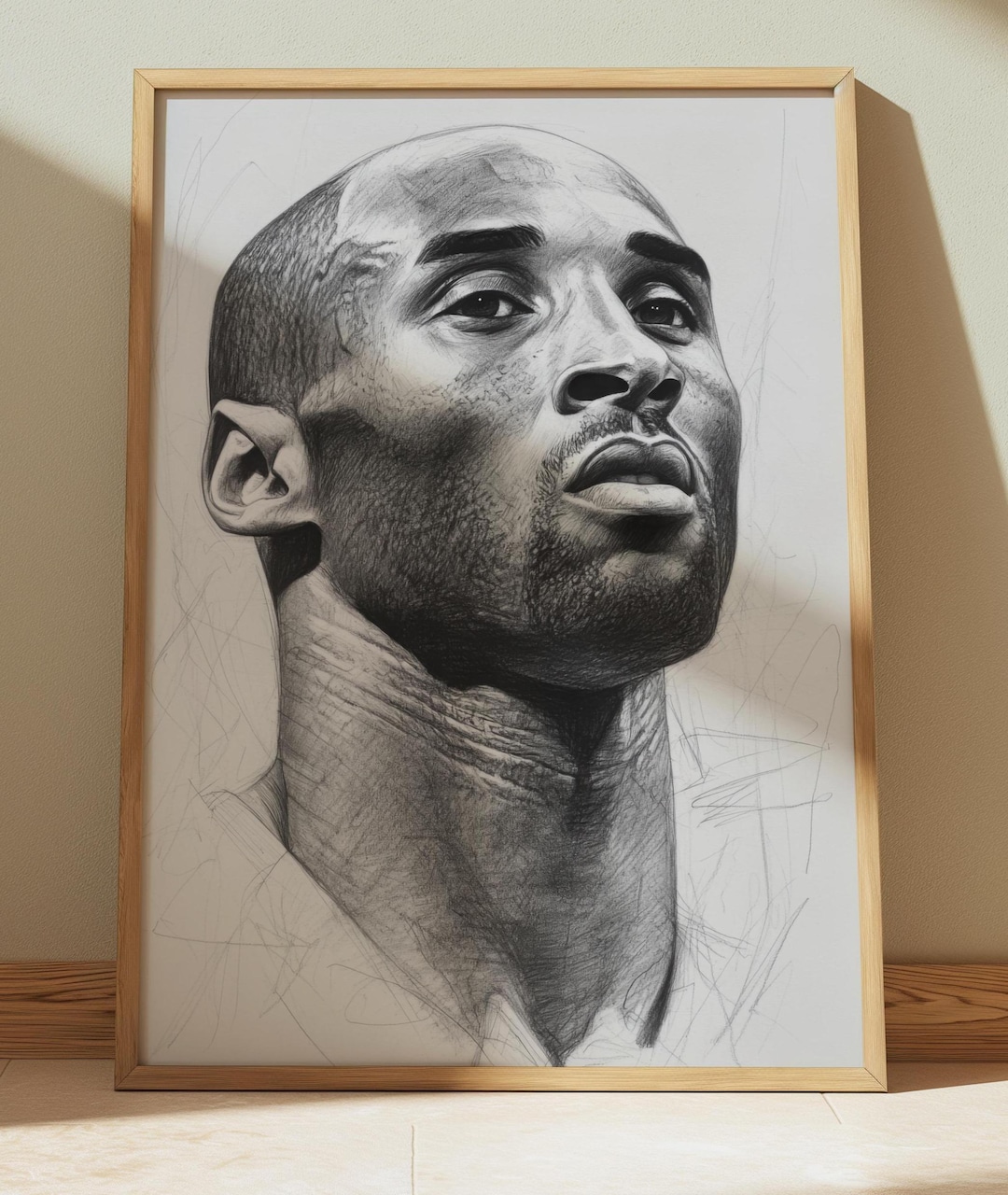 Kobe Bryant Drawing Sketch Digital Download, NBA Legend Kobe Bryant ...