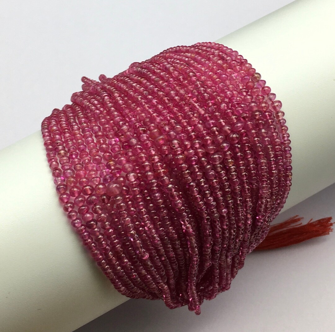 Natural OLD BURMESE RUBY Beads/smooth Rondels/1.50mm Till 3.50mm/not ...