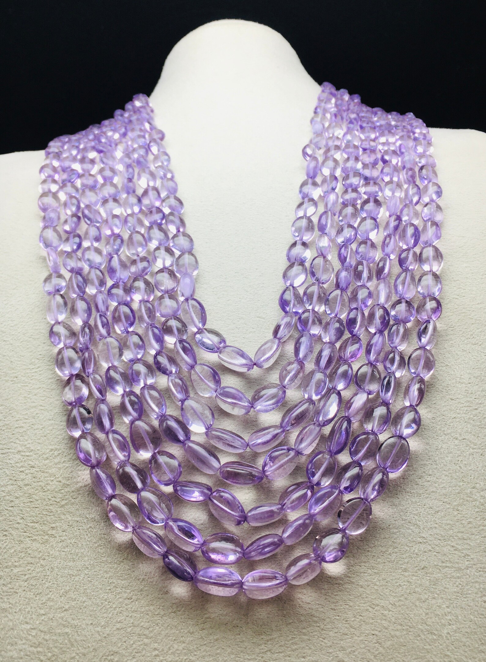 Genuine PINK AMETHYST rose De France/smooth Oval/beautiful - Etsy