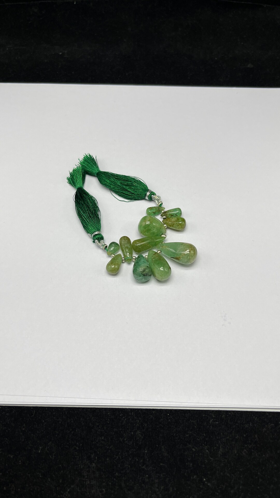 Fine Natural EMERALD Smooth Drop Shape Beads, Side Drilled, for Jewelry ...