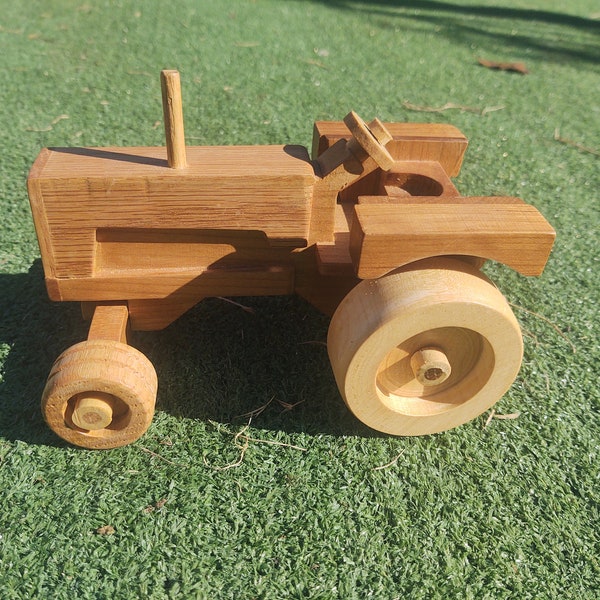Wood Toy Tractor - Etsy