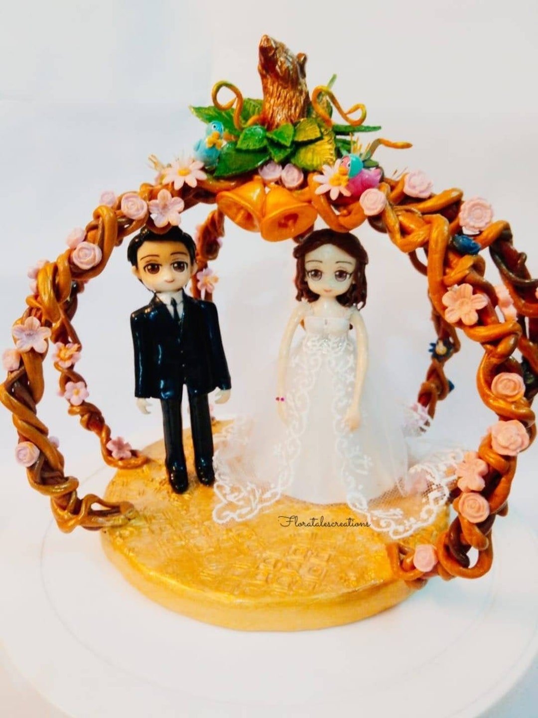 Custom Chibi Anime Wedding Cake Topper Handmade Figurines - Etsy