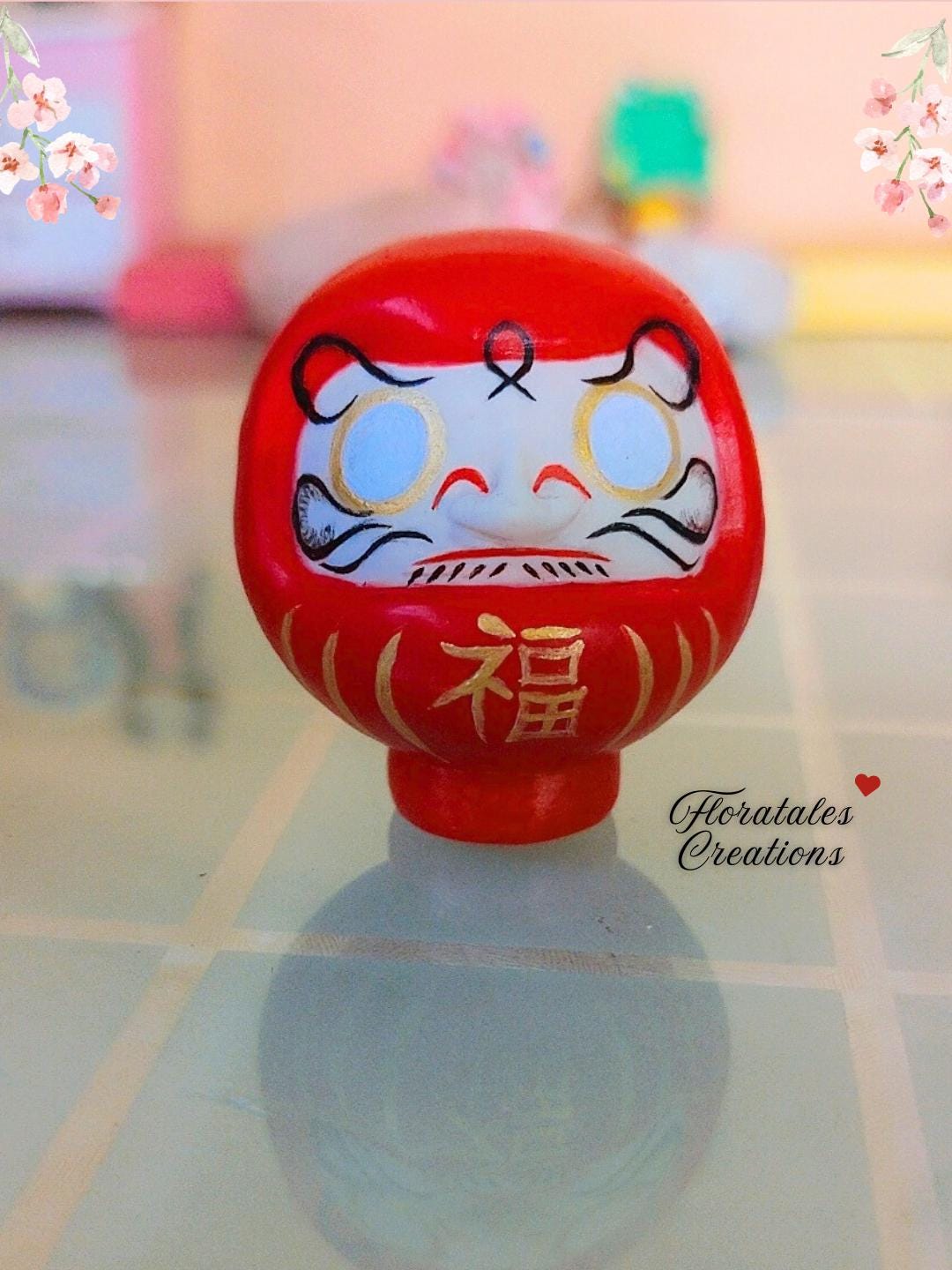 Good Luck Daruma Dolls Japanese Inspired Charms Gifts for Success ...