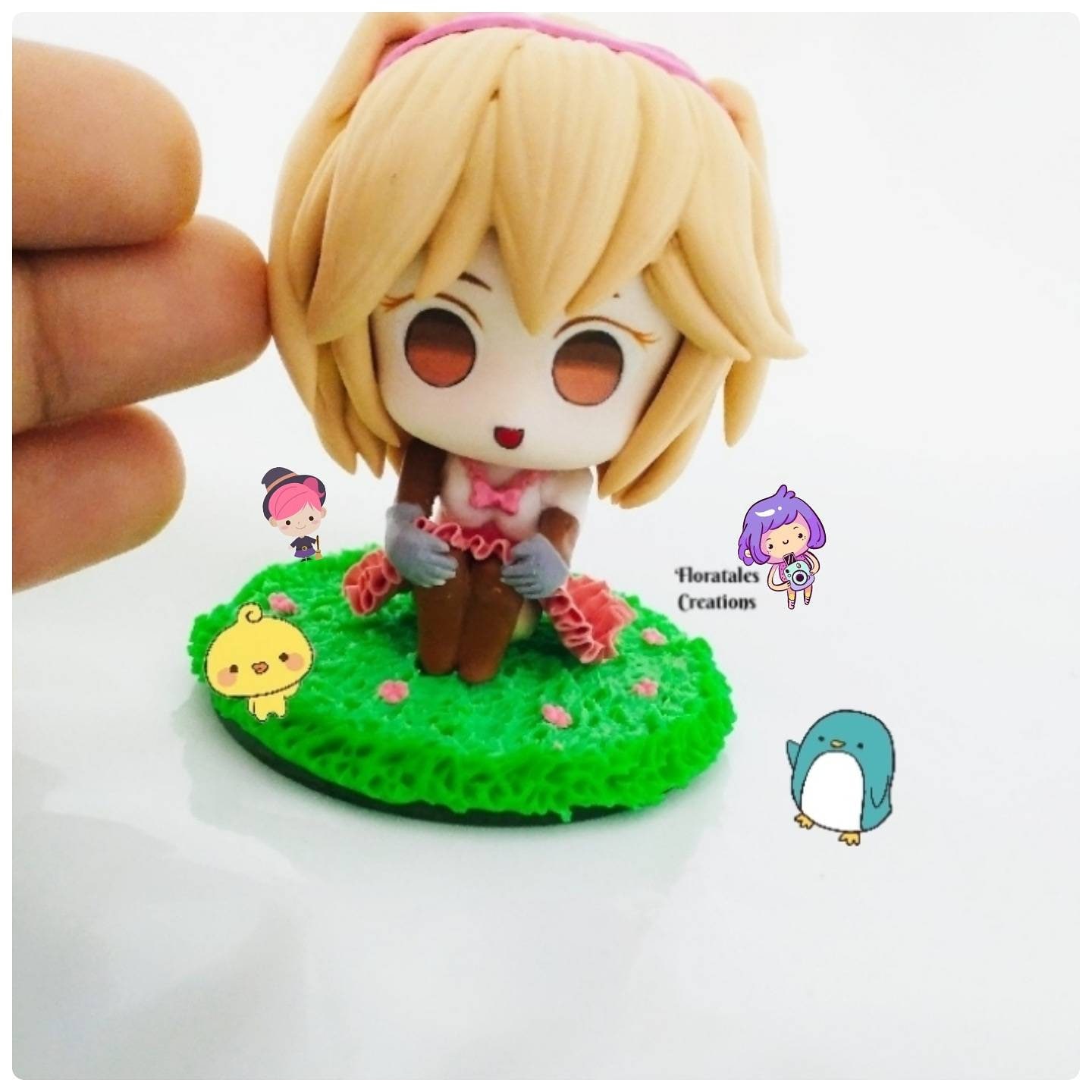 Any Anime Character Pixie Chibi Handmade Figurines, Custom Mini Human ...